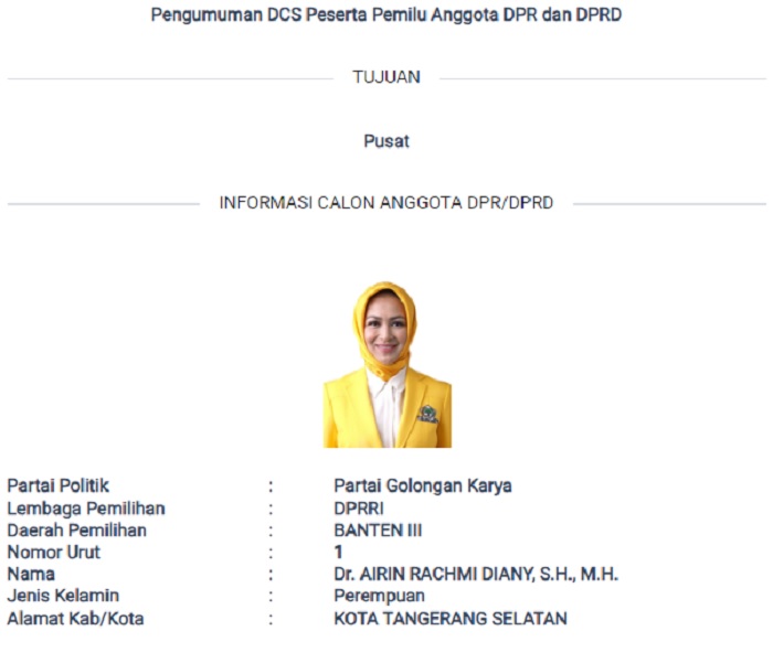 Pileg 2024 Dapil Banten III, Dua Mantan Gubernur Banten dan Mantan Wali Kota Tangsel Siap ...