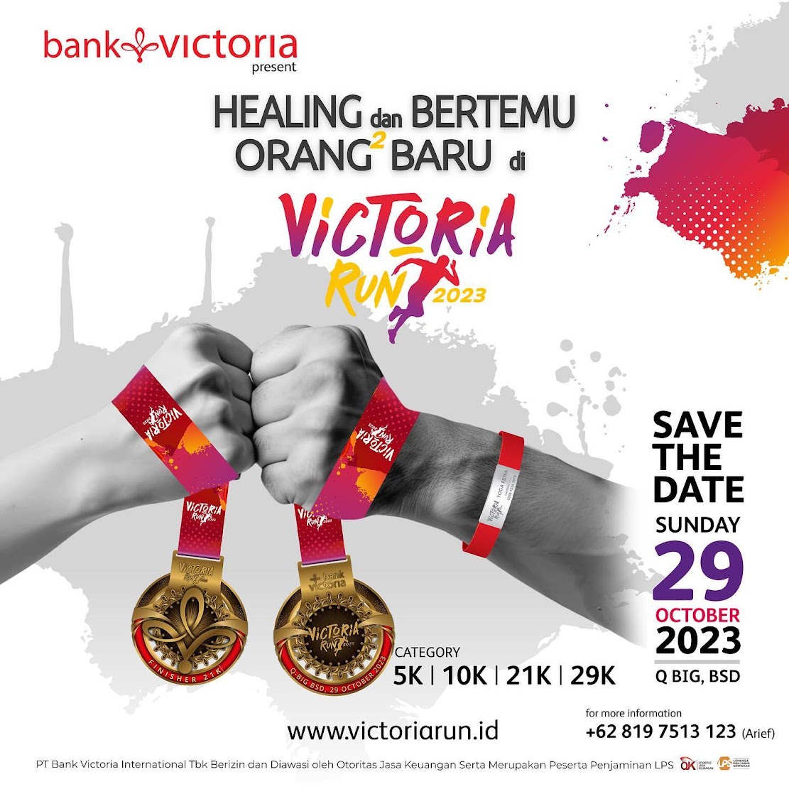Cara Daftar Victoria Run 2023 di QBIG BSD Minggu 29 Oktober 2023, Total ...