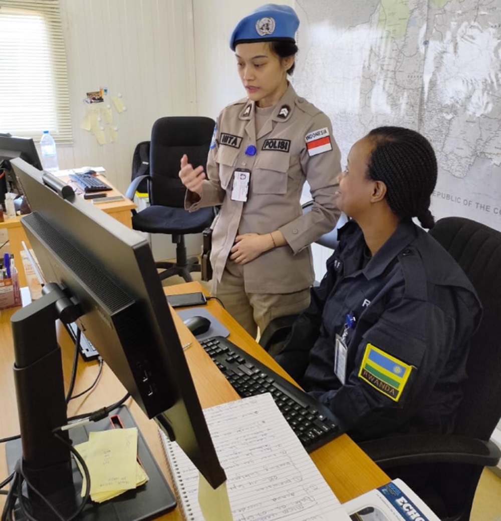 Bangga! Briptu Renita Sandang Polwan Terbaik 2023 dari PBB - Tangsel Life