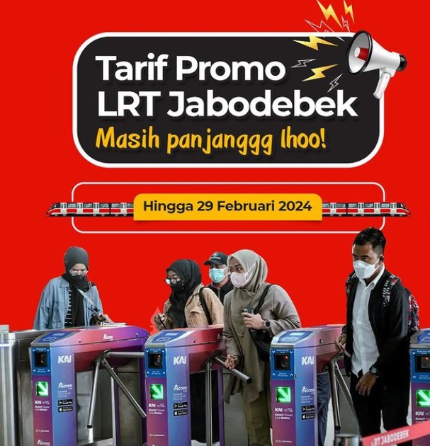 Asyik, Tarif Promo LRT Jabodebek Diperpanjang hingga 29 Februari 2024 - Tangsel Life
